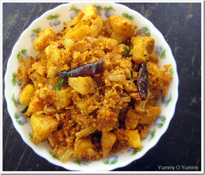 Bread Fruit (Cheema Chakka) Thoran