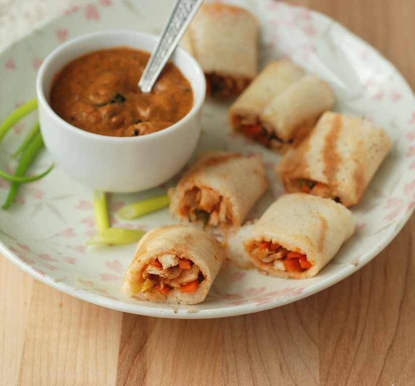Chicken Spring Roll Dosa [Dosa Recipes] | Yummy O Yummy