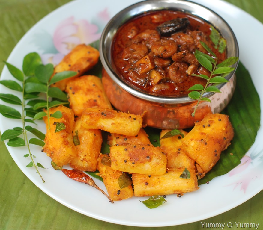 Kappa / Tapioca Fry With Video | Yummy O Yummy