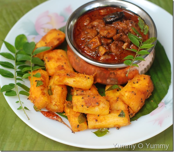 Kappa / Tapioca Fry With Video | Yummy O Yummy