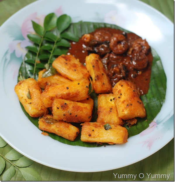 Kappa / Tapioca Fry With Video | Yummy O Yummy