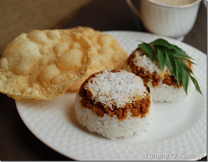 Chicken Puttu (With ground chicken) | Yummy O Yummy